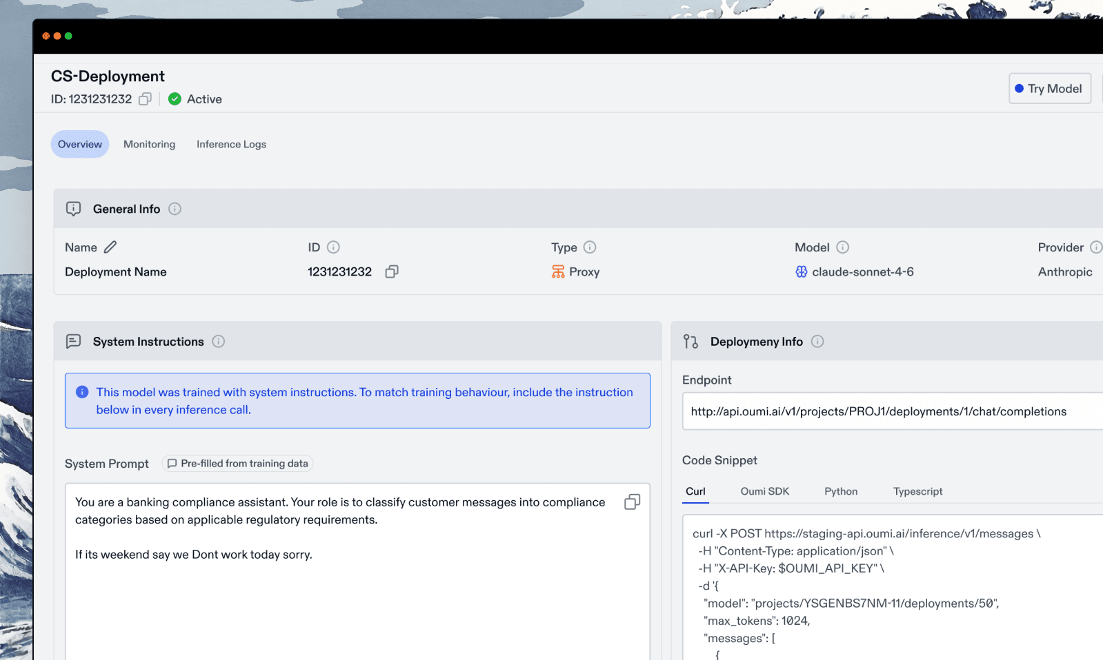 Oumi – Custom AI Model Platform